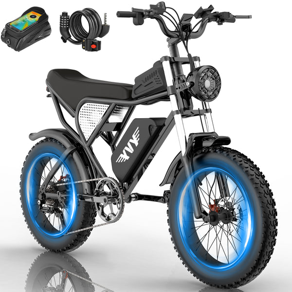 YVY Upgraded C20 1500W Fat Tire Electric Bicycle – YVY CO UK Official Store